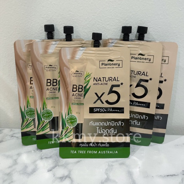 Plantnery Tea tree BB Acne Sunscreen SPF 50 PA++++ แพลนท์เนอรี่ ที ทรี ...