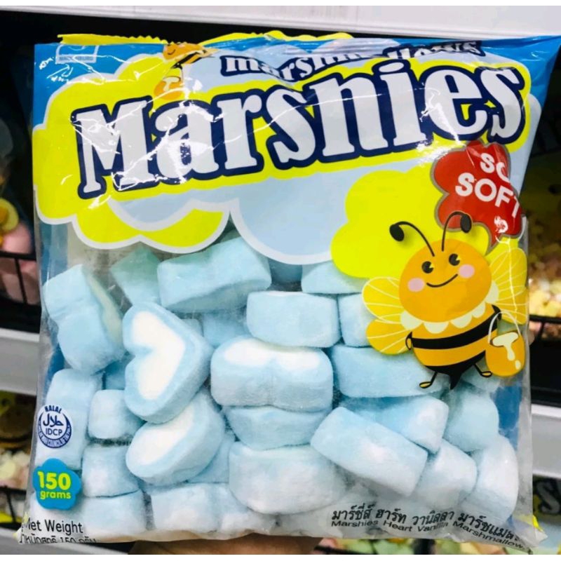 มาร์ชแมลโลว์ Marshies รูปหัวใจ กลิ่นวานิลลา 150 กรัม | Shopee Thailand