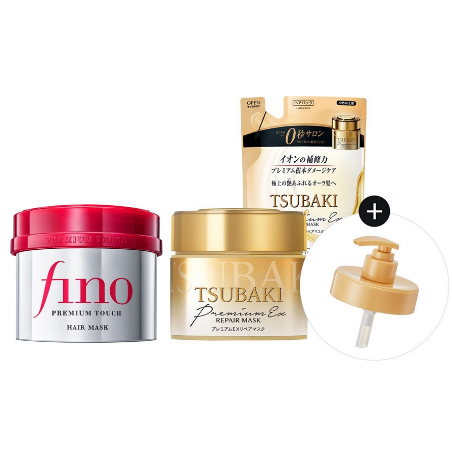 SHISEIDO TSUBAKI Premium Repair Mask 180g / Refill 150g / Fino Premium ... SHISEIDO TSUBAKI Premium Repair Mask 180g / Refill 150g / Fino Premium ...