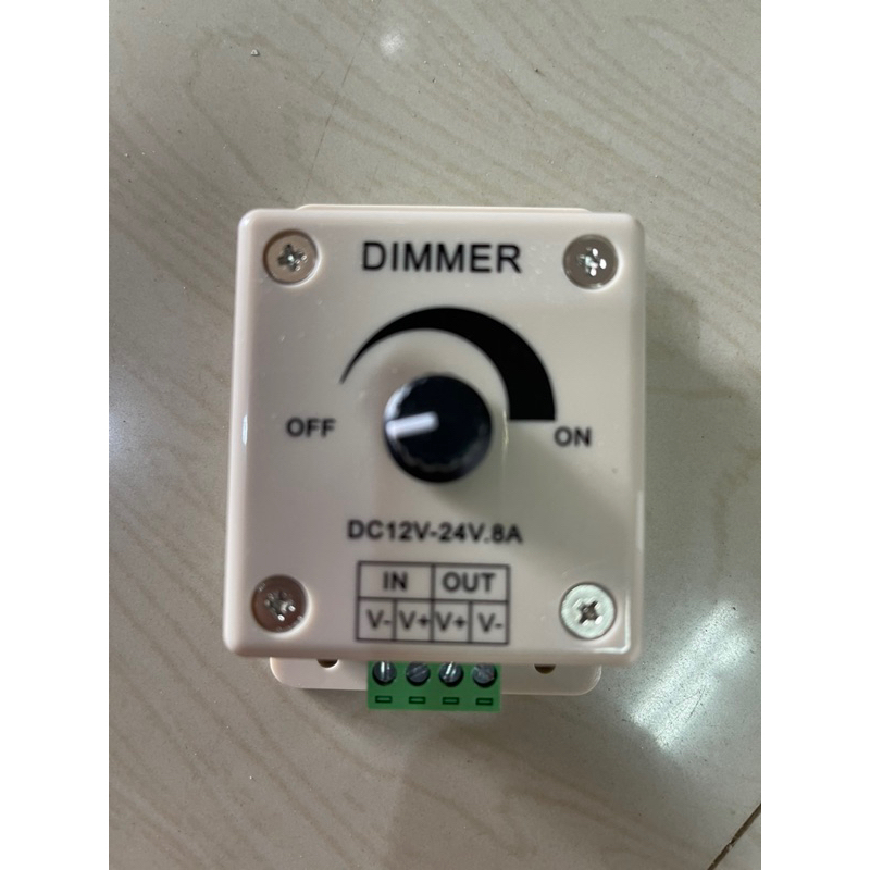 สวิตช์หรี่ ตัวหรี่ไฟ สำหรับ LED 12-24VDC 8A. ดิมเมอร์ Adjustable LED Dimmer Switch | Shopee Thailand