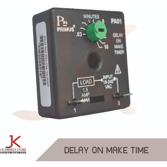 Delay On Make Timer ยี่ห้อ PM 18-220Vac 0.03-10 นาที | Shopee Thailand