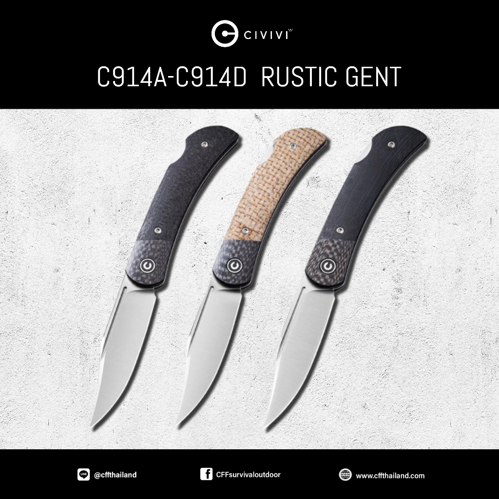 มีดพับ CIVIVI C914A - C914D Rustic Gent | Shopee Thailand
