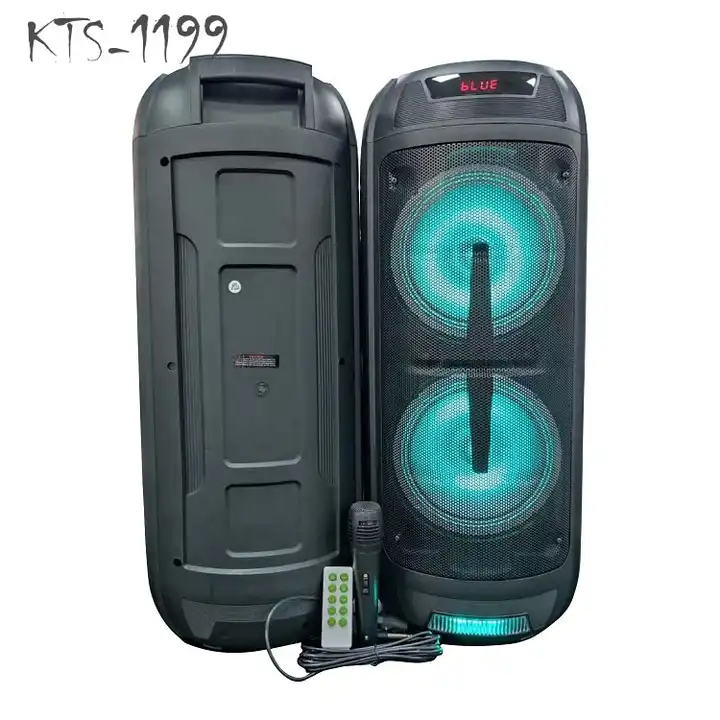 ลำโพงบลูทูธ KTS-1199 ขนาด 8 นิ้ว ดอกลำโพง 30w*2 พร้อมกับไมค์ ร้องคาราโอเกะ ปรับเบส ปรับเอคโค แบต ...
