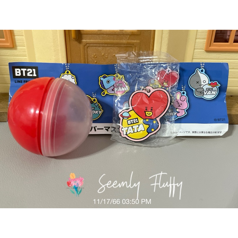 ️ (ไข่+ใบปิด) พวงกุญแจยาง ทาทา TATA BT21 3.5 cm. | Shopee Thailand