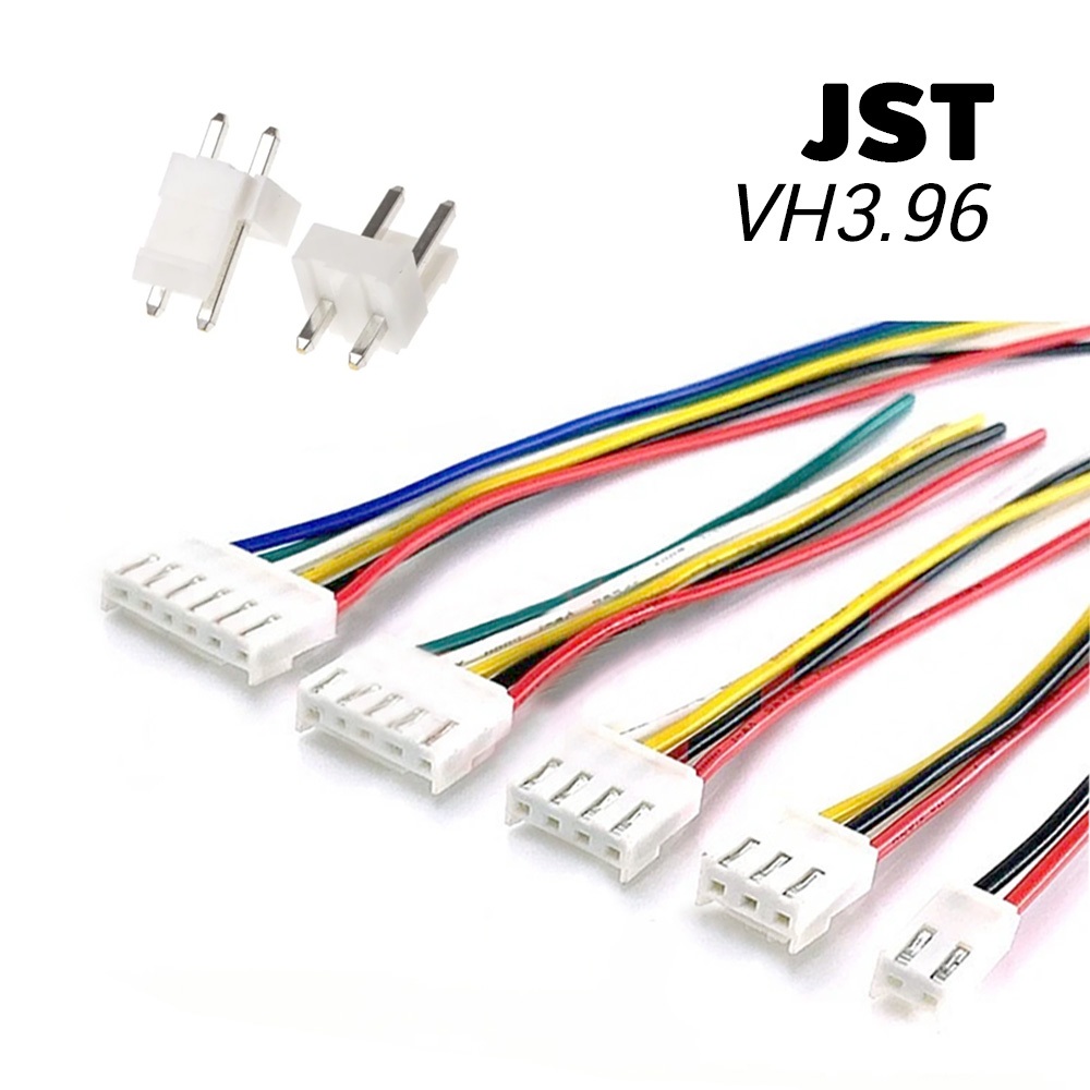 JST VH3.96 สายเชื่อมต่อหัวตัวผู้ ตัวเมีย 2/3/4/5/6/7/8/9/10P male ...