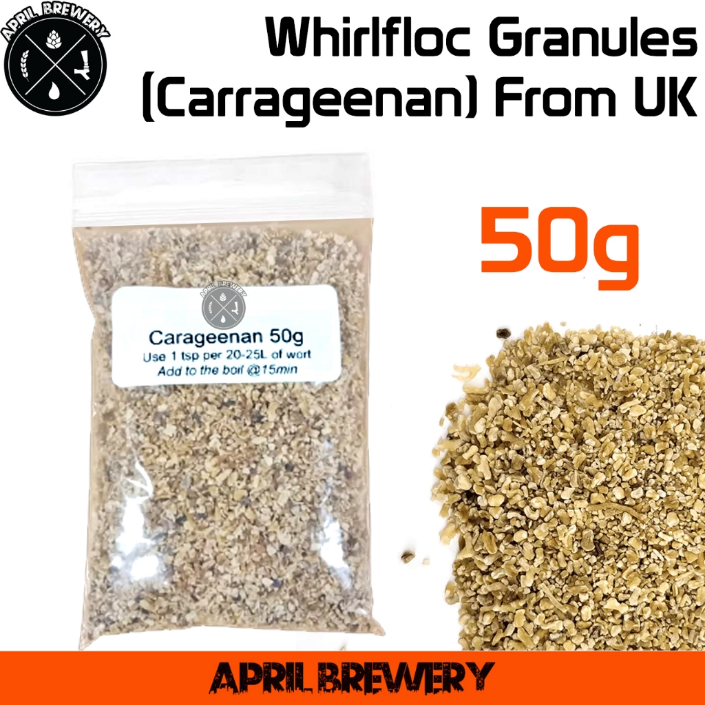 Whirlfloc Granules (Carrageenan) 50g Irish Moss Wort Clarifier ทำเบียร์ ...