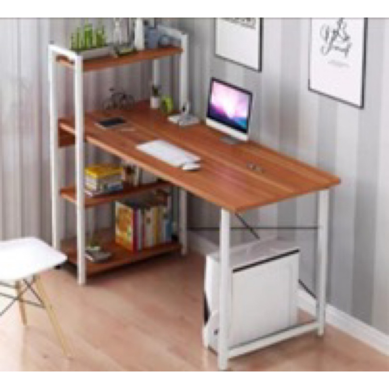 โต๊ะคอมพิวเตอร์ใหญ่น้ำตาลB11-1B | Shopee Thailand