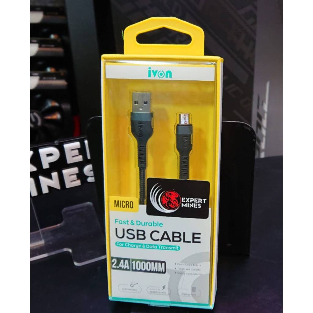IVON MICRO Fast & Durable USB CABLE | Shopee Thailand