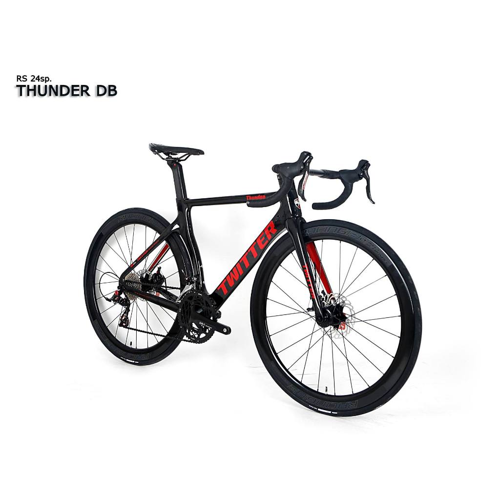 จักรยานเสือหมอบ Twitter รุ่น Thunder RS 24 SP. ล้อคาร์บอน | Shopee Thailand