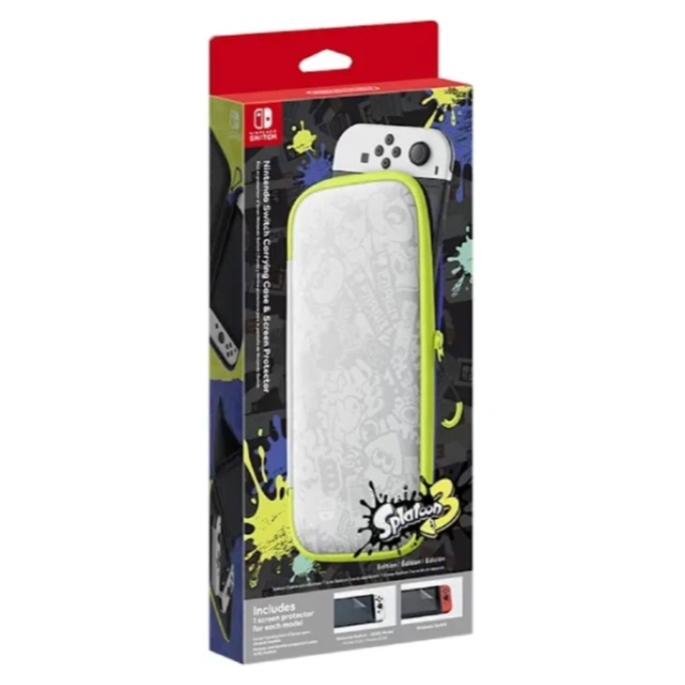 Nintendo Switch Carrying Case & Screen Protector Splatoon 3 Edition ของ ...
