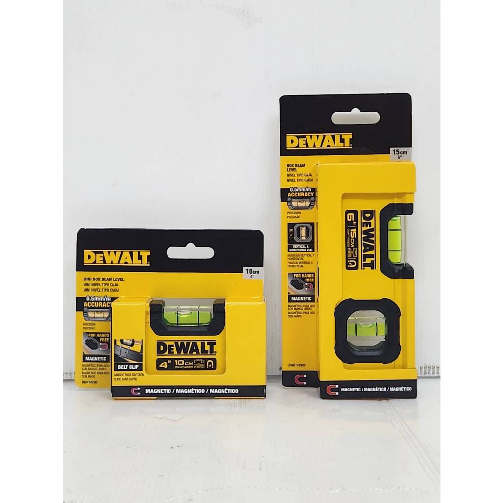 DEWALT ระดับน้ำ box beam level สั้น ขนาด 10cm.(DWHT42801) , 15cm ...