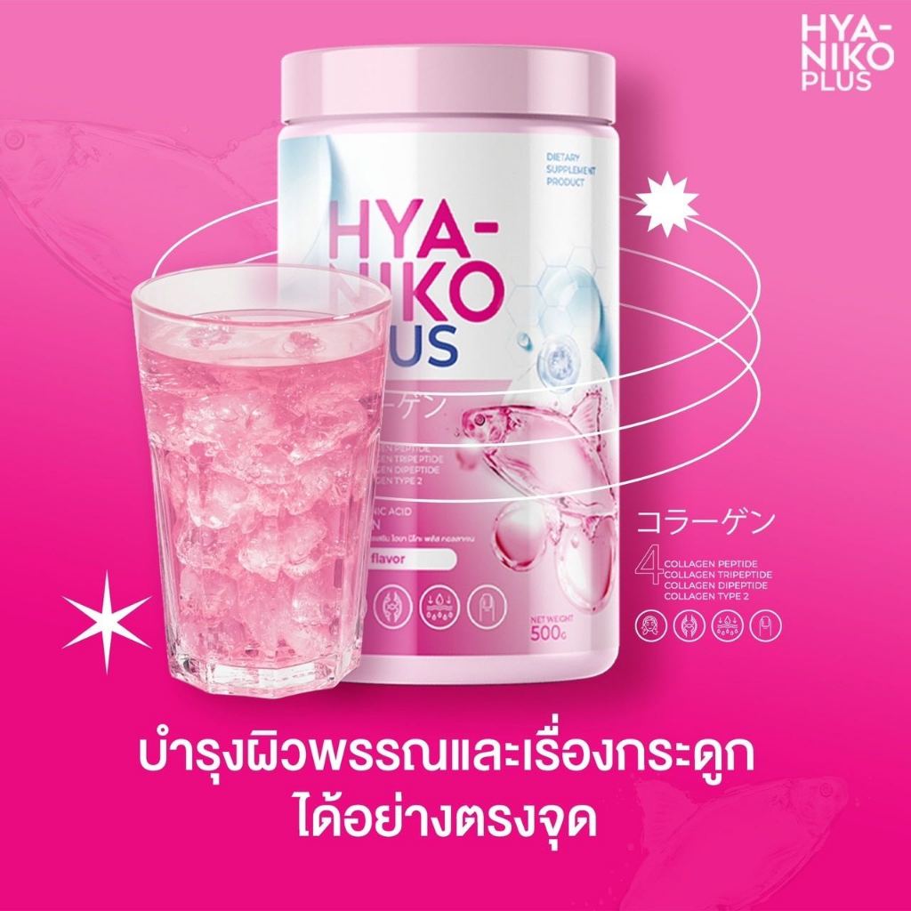 (1กระปุก) ไฮยานิโกะ คอลลาเจน Hya Niko Plus Collagen | Shopee Thailand