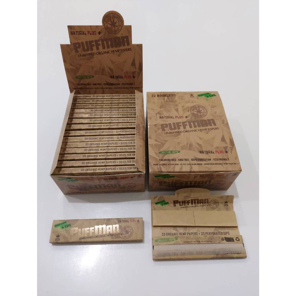 PUFFMAN กระดาษโรล กระดาษกัญชงแท้ พร้อมแผ่นกรอง ยกกล่อง พร้อมส่ง ...