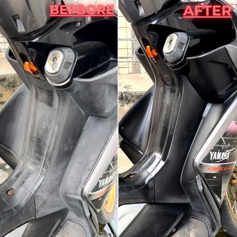 ซื้อ 1 แถม 1 FAST WAX น้ำยาเคลือบสีด้าน+เช็ดยางดำ รวม 400ML ขัดสีด้าน พลาสติกดำ ยางดำ ซุ้มล้อ ...