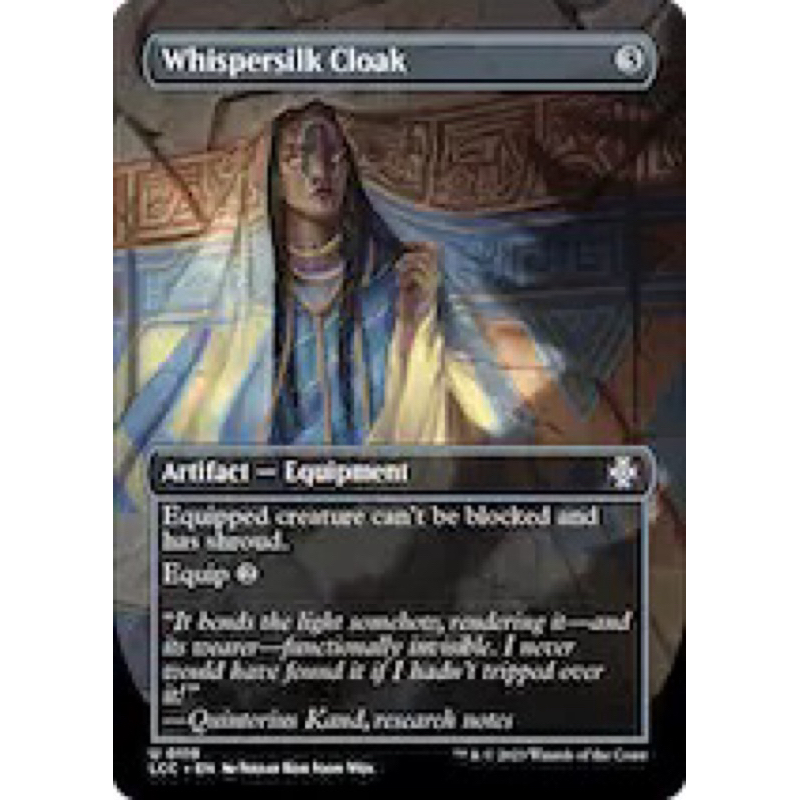 MTG (LCC) Whispersilk Cloak (Borderless Box Topper) (U) | Shopee Thailand