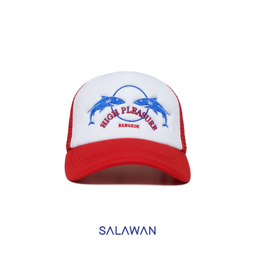 SALAWAN Salawan Shark Trucker Hat (Red) หมวกแก็ป | Shopee Thailand