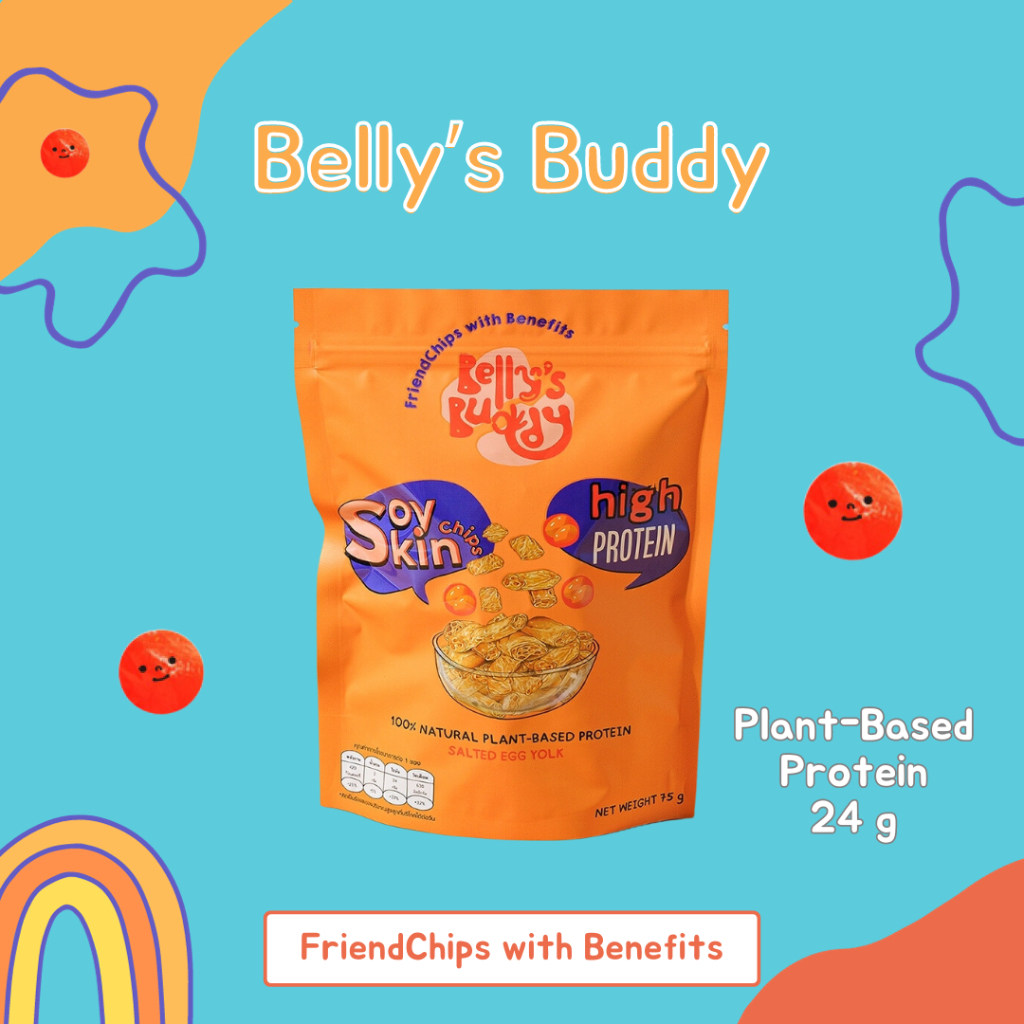 Belly's Buddy - Salted Egg Yolk Soy Skin Chips (ฟองเต้าหู้อบกรอบรสชาติ ...