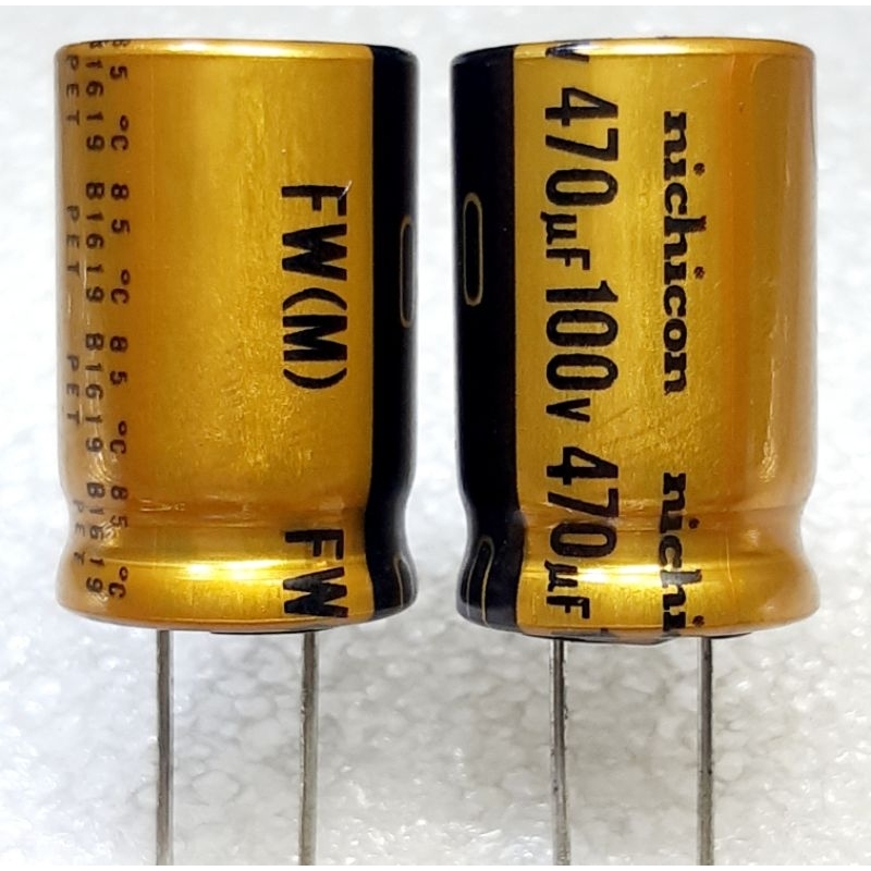 Nichicon FW 470uf 100v capacitor ตัวเก็บประจุ คาปาซิเตอร์ | Shopee Thailand