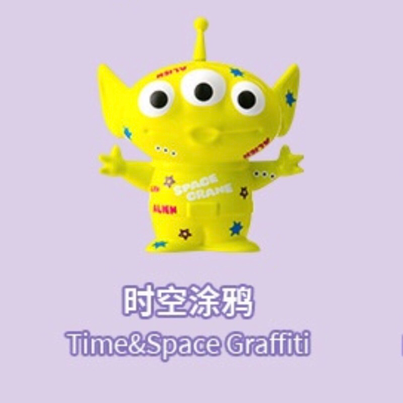กล่องสุ่ม Miniso x Disney Pixar Toy Story Aliens Green man Transforming ...