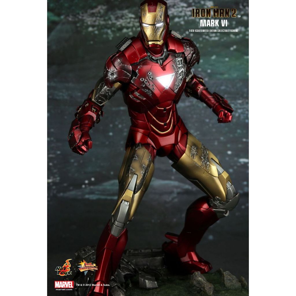 ( พร้อมส่ง ) HOT TOYS - IRON MAN MK6 PLASTIC VERSION - MMS132 - IRON ...