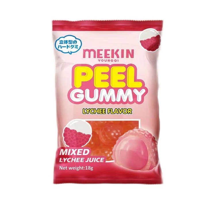 Meekin Peel Gummy กัมมี่ เยลลี่ มีกินยังซี 18กรัมx12ซอง | Shopee Thailand