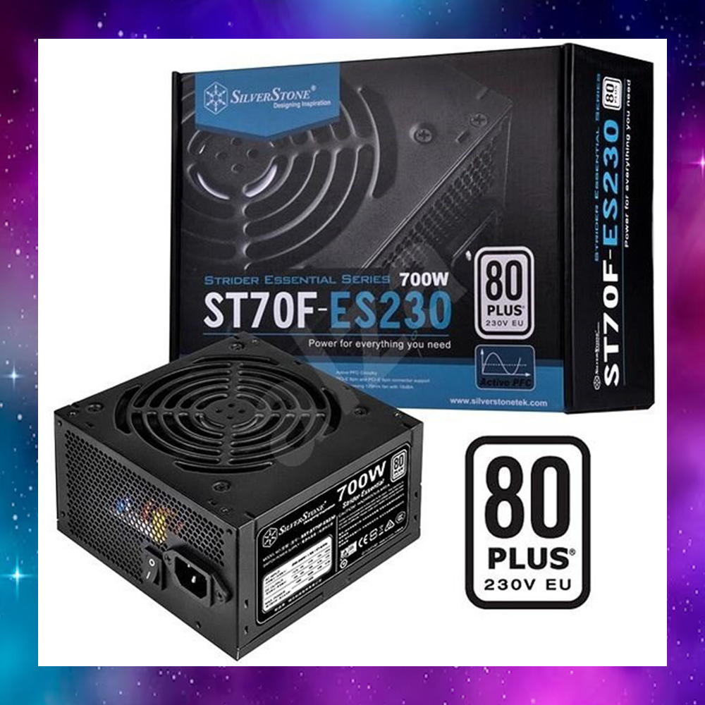 POWER SUPPLY (อุปกรณ์จ่ายไฟ) SILVERSTONE STRIDER ESSENTIAL-700W 80 PLUS ...
