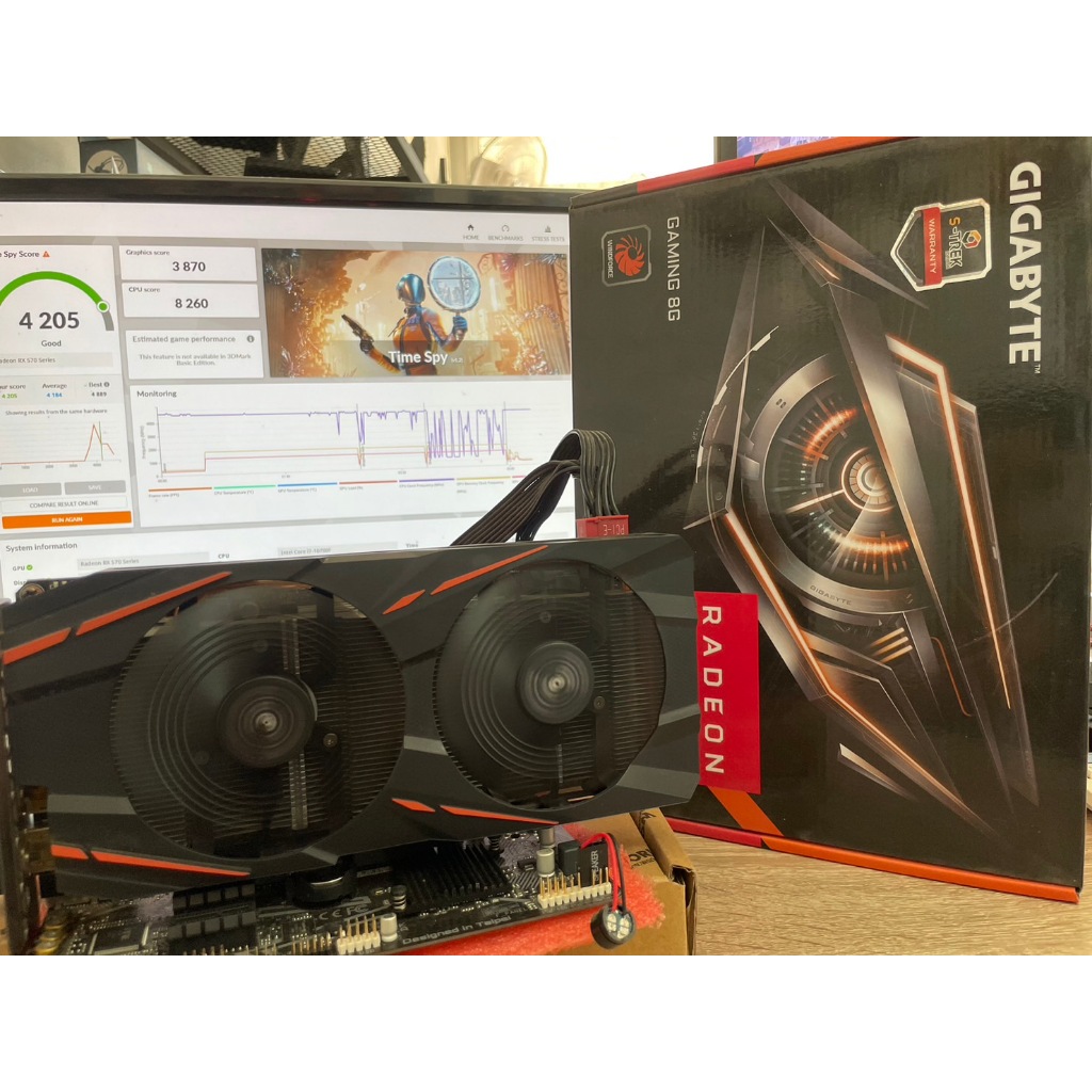 การ์ดจอ AMD RX 570/8GB GIGABYTE GAMING | Shopee Thailand
