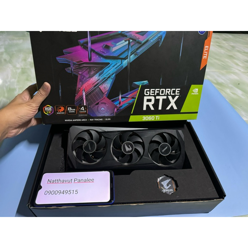 AORUS RTX 3060TI ELITE 8GB | Shopee Thailand