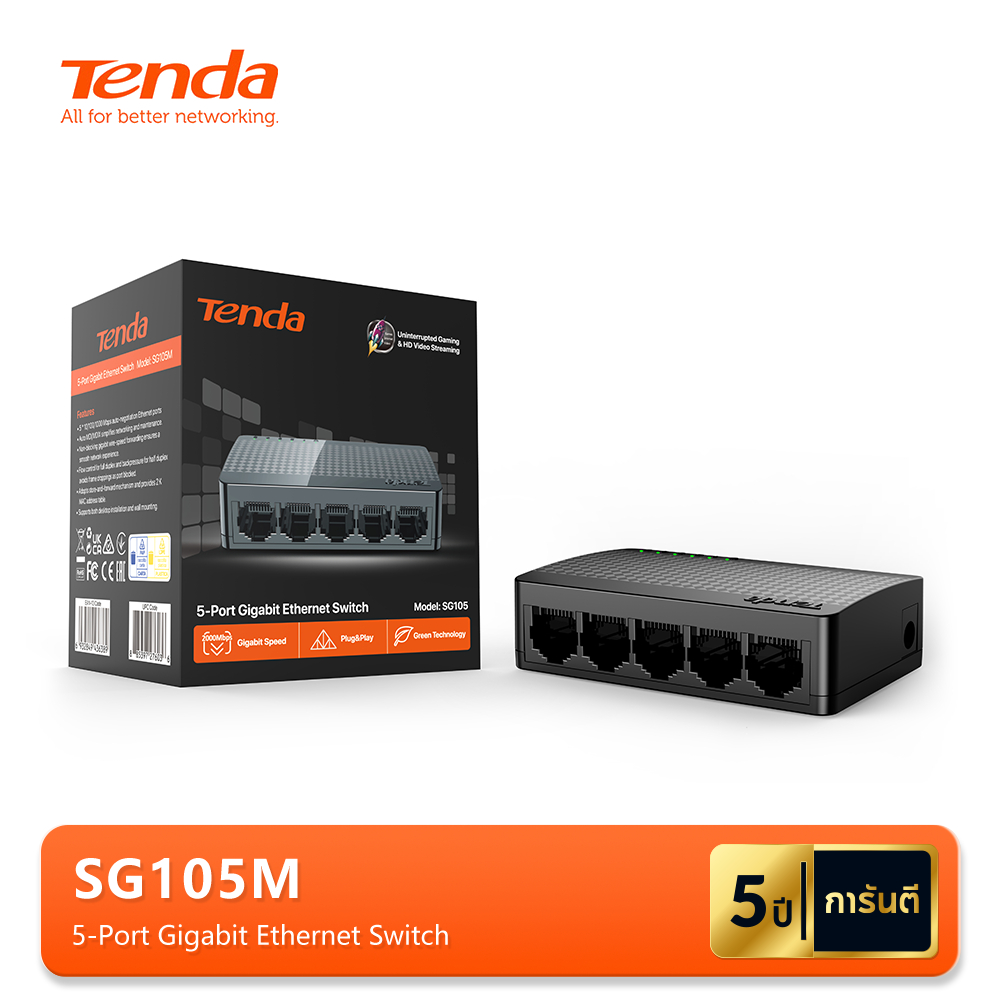 Tenda SG105M/SG108M Gigabit Switch 5 Port / 8 Port HUB Lan Splitter ...