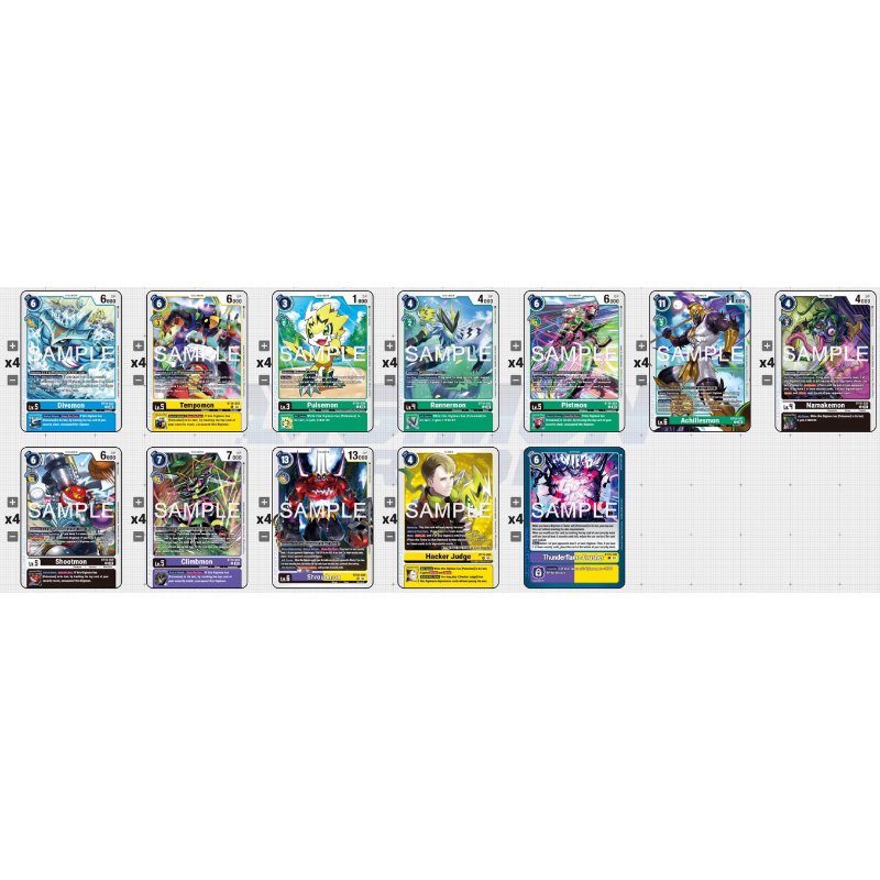 [Pre-Order] Digimon Card BT16 Complete Playset C/U/R/SR การ์ดดิจิม่อน ...