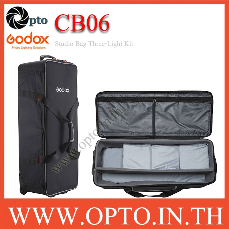 GODOX CB-06 Flash Studio Bag Hard Carrying Case with Wheels กระเป๋าล้อลาก สำหรับใส่แฟลช ไฟ ...