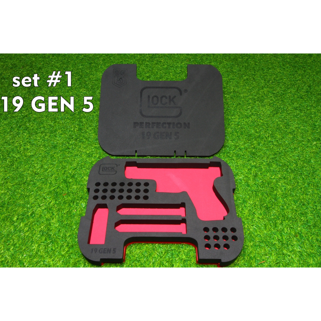 GLOCK 19 GLOCK 26 และ SIG SAUER P365 โฟม EVA ตัดเข้ารูปกล่องเดิม ...