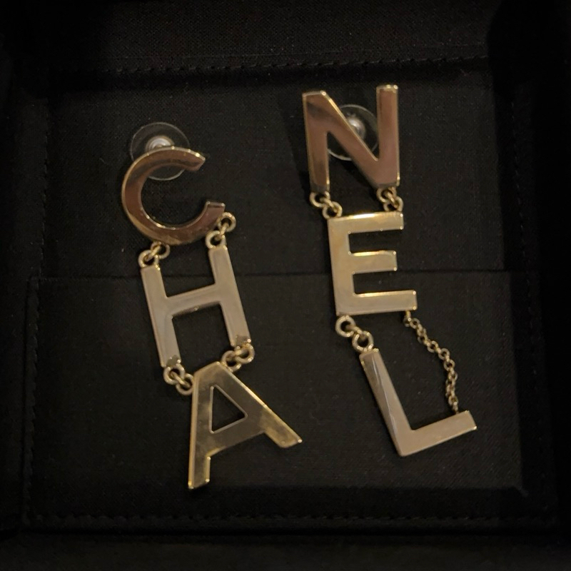 Chanel earring CHA-NEL | Shopee Thailand