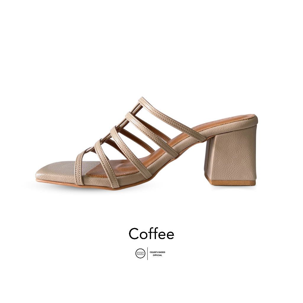 CELEB'S SHOES : Newyear heels "Coffee" (สีขายดี) | Shopee Thailand