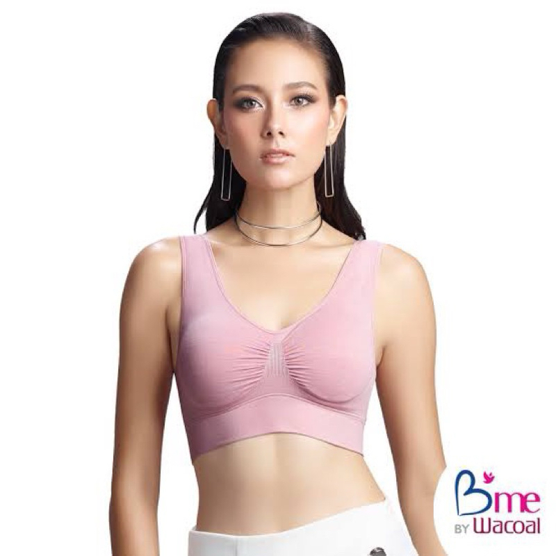 วาโก้ B'ME BY WACOAL เสื้อชั้นใน บีมี SEAMLESS แบบสวมหัว ไร้โครง รุ่น ME1085 | Shopee Thailand