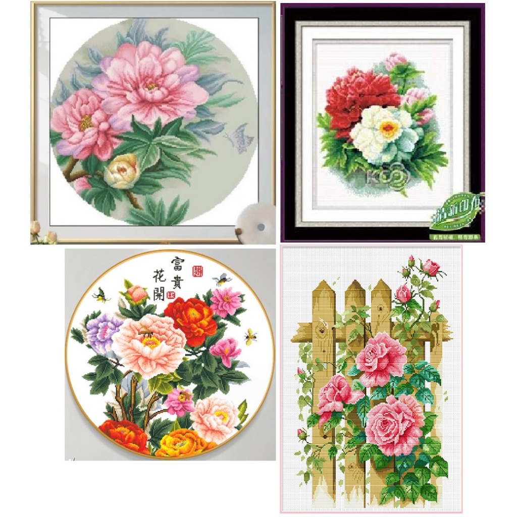 ครอสติชพิมพ์ลาย 11ct. ดอกไม้ | Shopee Thailand