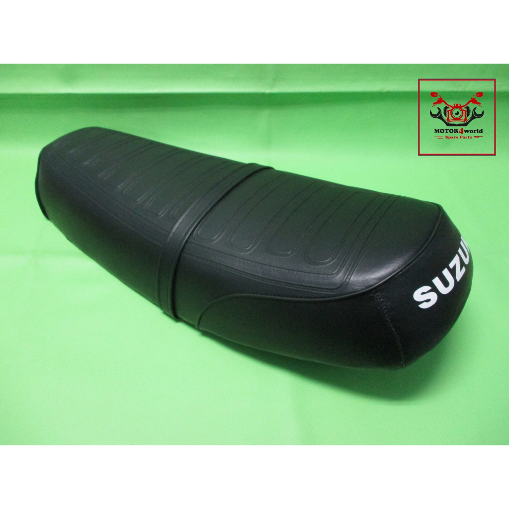 DOUBLE SEAT COMPLETE "BLACK" with SCREEN For SUZUKI T250 // เบาะรถ สีดำ ...