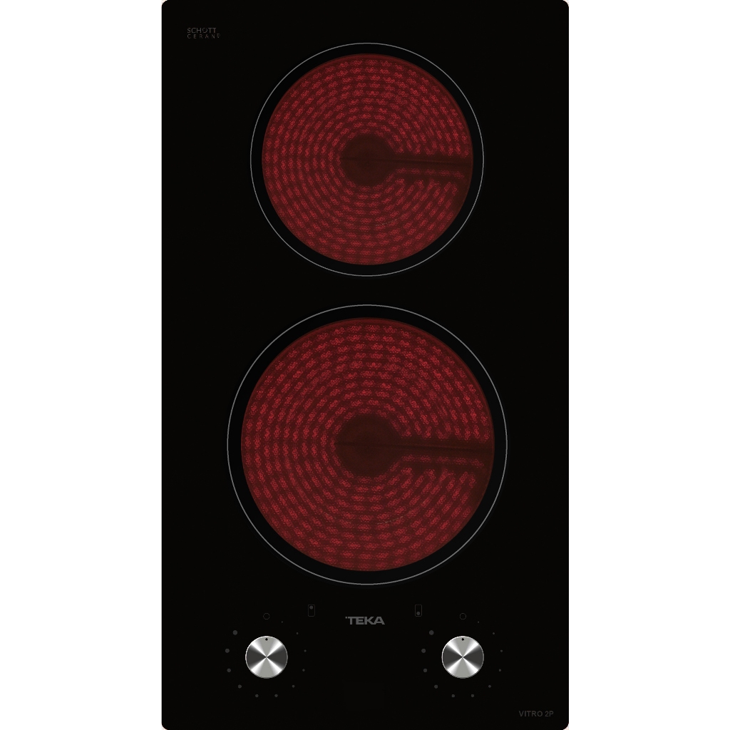 Teka VITRO 2P Framless เตาเซรามิค 2หัวเตา ขนาด 30 ซม.สีดำ | Shopee Thailand