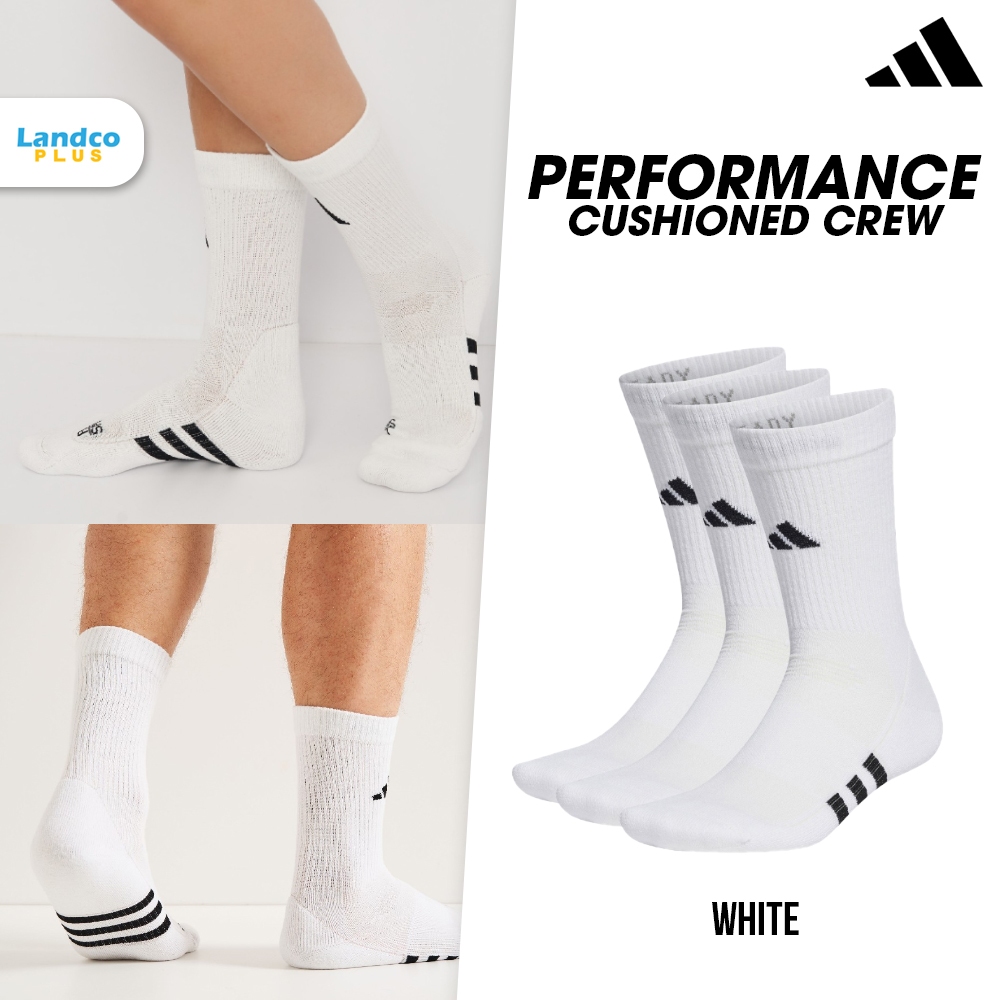 Adidas อาดิดาส ถุงเท้า (1แพ็ค มี 3 คู่) Sock Cushioned Crew 3PP HT3452 ...