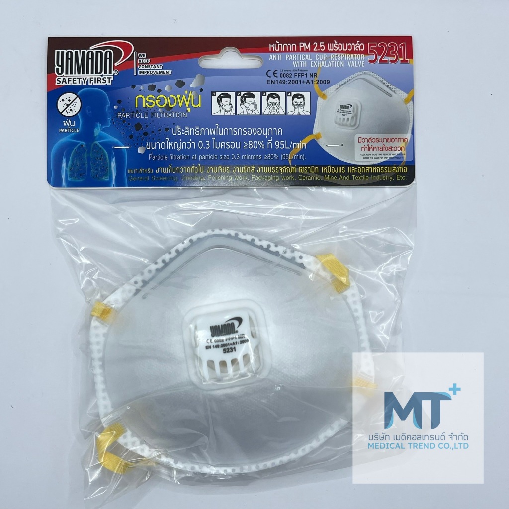 หน้ากาก N95 กรองผุ่น PM 2.5 และ เชื้อไวรัส | Shopee Thailand