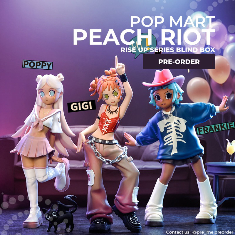 🛍️ Pre-Order 🛒 POPMART Peach Riot Rise Up Series Blind Box 🎤🎵🎶 | Shopee ...