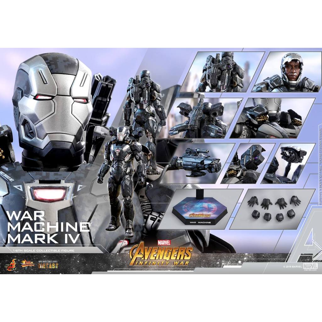 ( พร้อมส่ง ) HOT TOYS - WAR MACHINE MK4 - AVENGERS:INFINITY WARS ...