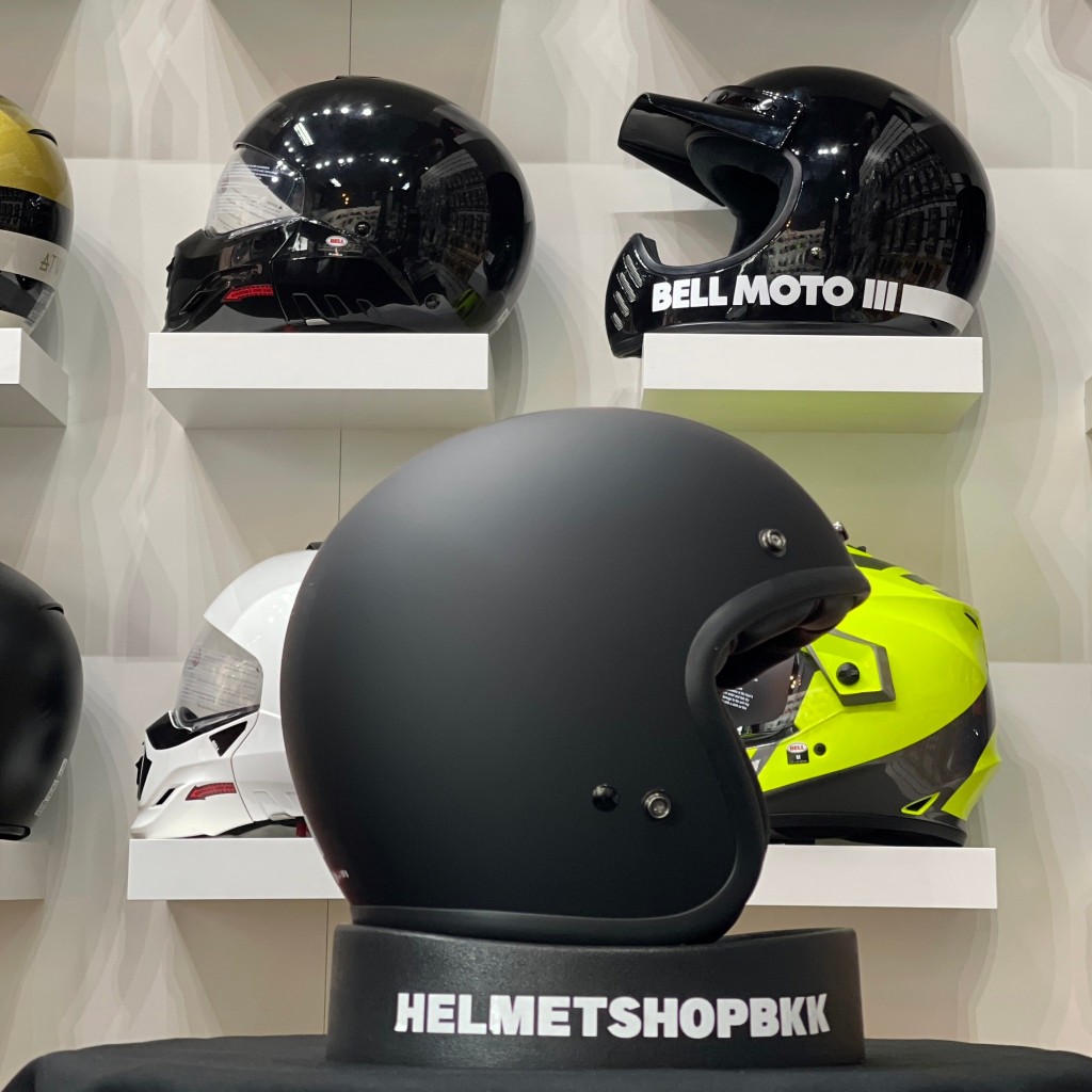 หมวกกันน็อคคลาสสิค BELL CUSTOM 500 MATTE BLACK | Shopee Thailand