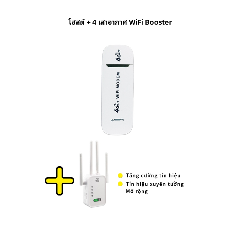 พร้อมส่ง | Pocket Wifi Aircard Wifi Modem 4G LTE 300 Mbps USB เราเตอร์ใส่ชิม ตัวปล่อยสัญญาณไวไฟ ...