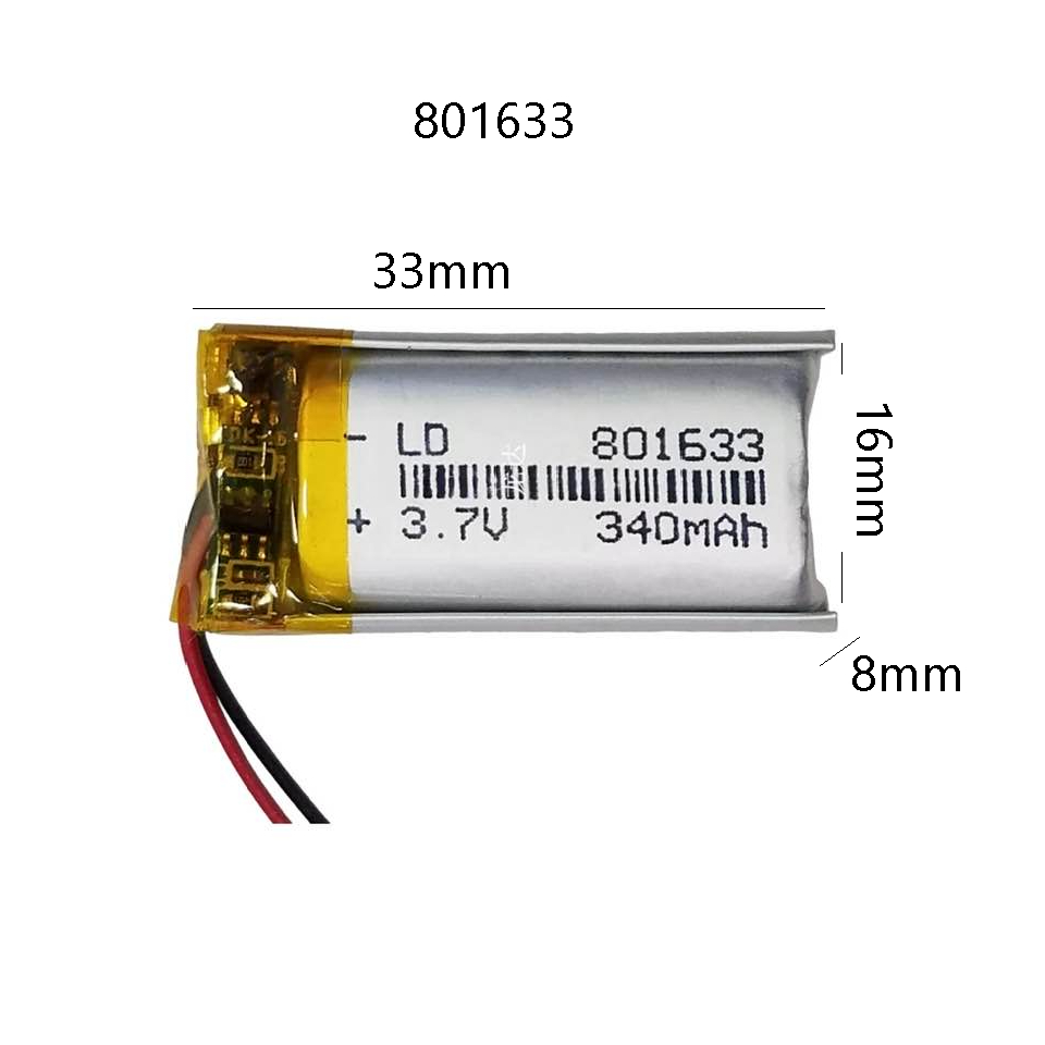 801633 suitable for 801535 861633 Bluetooth headset recording pen 340mAh battery | Shopee Thailand