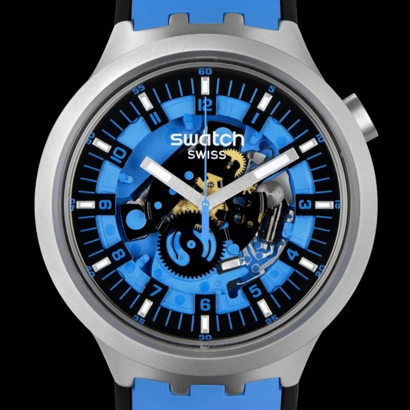 (สินค้าพร้อมส่ง) นาฬิกา SWATCH รุ่น BIG BOLD IRONY AZURE BLUE DAZE รหัส ...