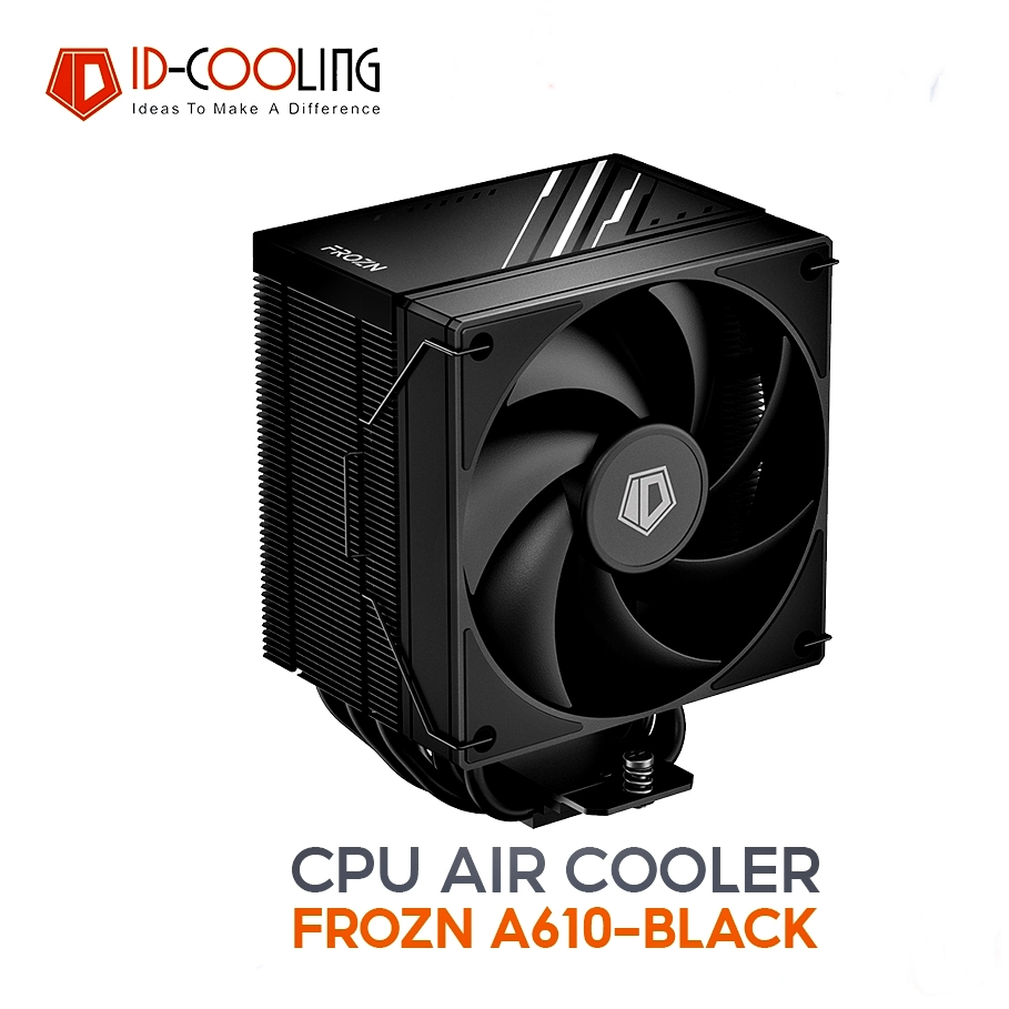 พัดลมซีพียู ID COOLING FROZN A610 BLACK CPU AIR COOLER | Shopee Thailand