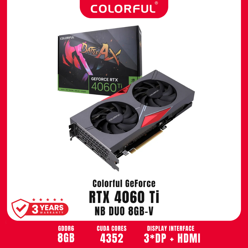 COLORFUL GeForce RTX 4060 Ti NB DUO /NB EX/Ultra W DUO OC /Advanced OC ...