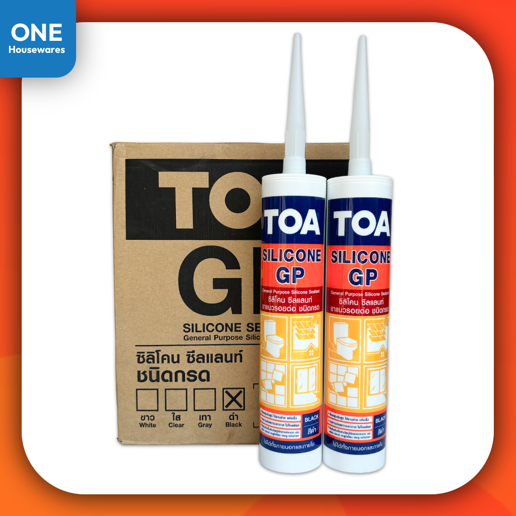 [ยกกล่อง] TOA GP กาวซิลิโคน TOA Sealant GP ขนาด 280 ml. - 12 หลอด ...