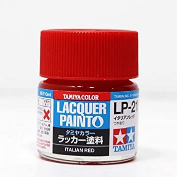 สีทามิย่าสูตรแล็คเกอร์ Tamiya Lacquer paint LP21 Italian Red 10ML ...